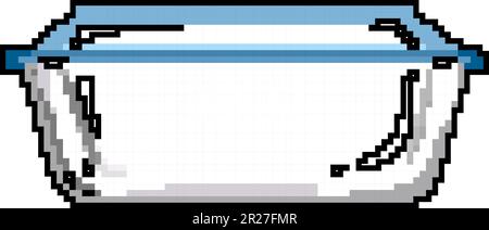 box glass container game pixel art vector illustration Stock Vector ...