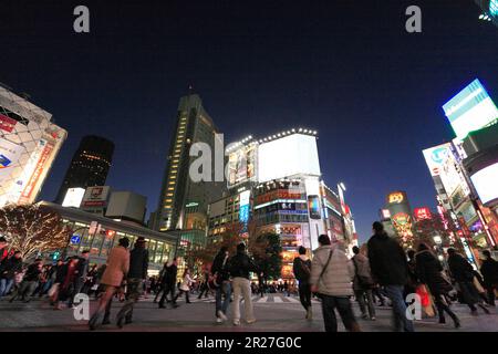 Shibuya scramble crossing sunset landscape Stock Photo - Alamy