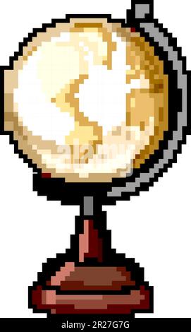 ocean globe game pixel art vector illustration Stock Vector Image & Art ...