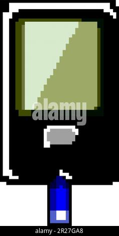 test blood glucometer game pixel art vector illustration Stock Vector ...
