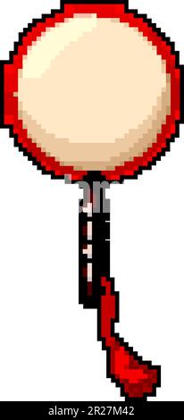folding fan game pixel art vector illustration Stock Vector Image & Art ...