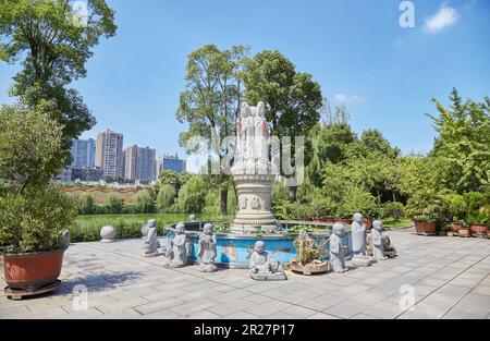The Buddhist Kaifu Temple in Changsha, capital of Hunan Province Stock ...