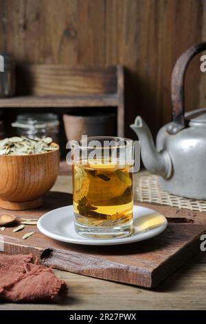Medication senna dry tea leaf Stock Photo - Alamy