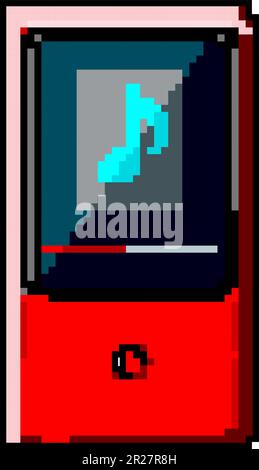 volume hifi mp3 player game pixel art vector illustration Stock Vector ...