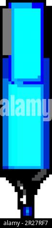 school highlighter game pixel art vector illustration Stock Vector ...