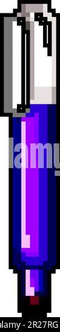 office highlighter game pixel art vector illustration Stock Vector ...