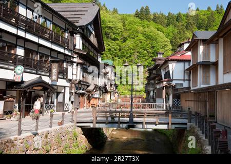 Ginzan Onsen, Japan hot springs town, Yamagata, Tohoku Stock Photo - Alamy