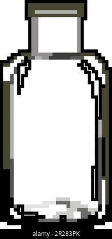 technology laboratory glassware game pixel art vector illustration ...