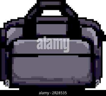 fashion laptop bag game pixel art vector illustration Stock Vector ...