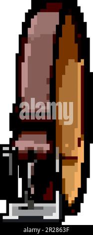 style leather belt game pixel art vector illustration Stock Vector ...