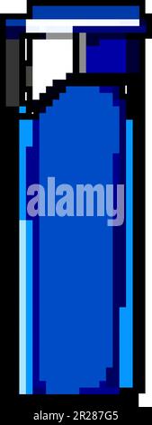 tool lighter fire game pixel art vector illustration Stock Vector Image ...