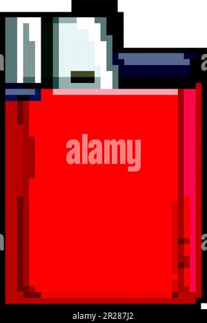 tool lighter fire game pixel art vector illustration Stock Vector Image ...