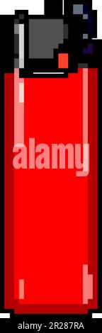 burn lighter fire game pixel art vector illustration Stock Vector Image ...