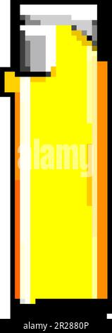 tool lighter fire game pixel art vector illustration Stock Vector Image ...