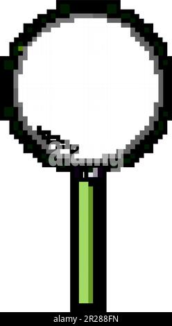 search magnifying glass game pixel art vector illustration Stock Vector ...