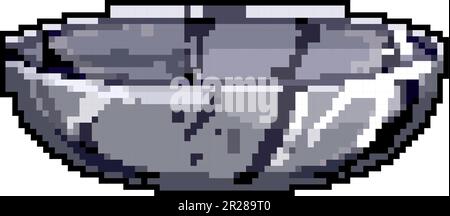 food marble bowl game pixel art vector illustration Stock Vector Image ...