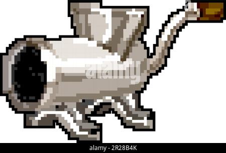 equipment meat grinder game pixel art vector illustration Stock Vector ...