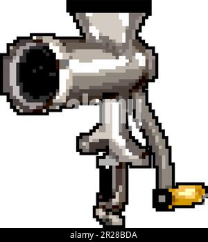 equipment meat grinder game pixel art vector illustration Stock Vector ...