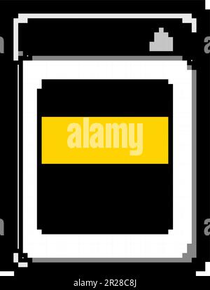 Pixel art memory card vector 8 bit icon set on light blue background ...