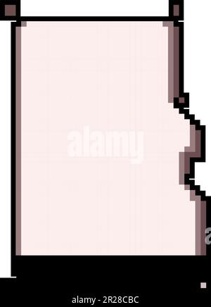 Pixel art memory card vector 8 bit icon set on light blue background ...