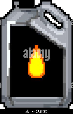mechanic motor oil game pixel art vector illustration Stock Vector ...