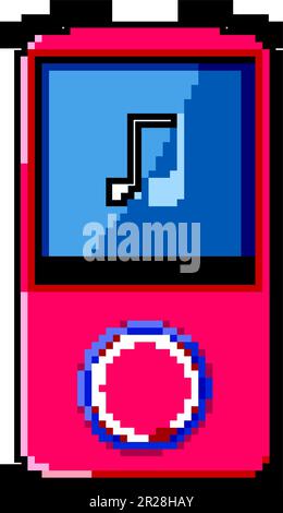 audio mp3 player game pixel art vector illustration Stock Vector Image ...