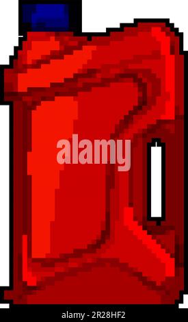 lubricant motor oil game pixel art vector illustration Stock Vector ...