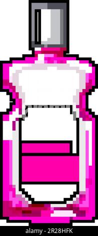 hygiene mouthwash game pixel art vector illustration Stock Vector Image ...