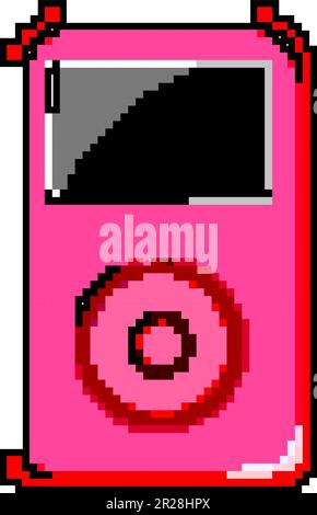 audio mp3 player game pixel art vector illustration Stock Vector Image ...
