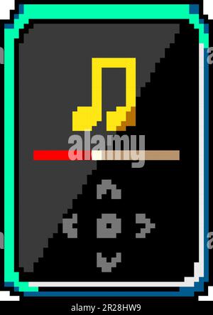 audio mp3 player game pixel art vector illustration Stock Vector Image ...