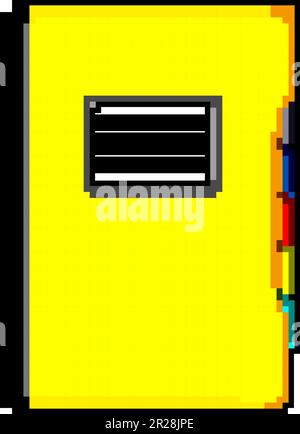 book notebook game pixel art vector illustration Stock Vector Image ...