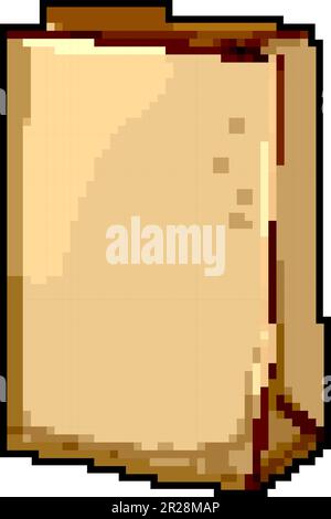 retail paper bag game pixel art vector illustration Stock Vector Image ...