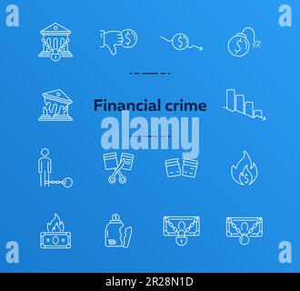 Financial crime icons Stock Vector Image & Art - Alamy