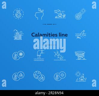 Calamities line icons Stock Vector Image & Art - Alamy