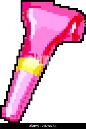 blower party whistle game pixel art vector illustration Stock Vector ...