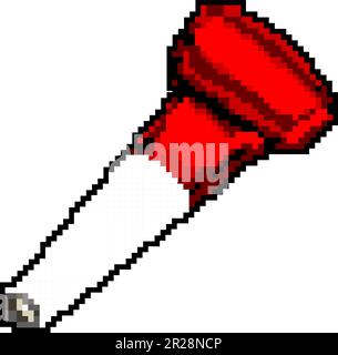 blower party whistle game pixel art vector illustration Stock Vector ...