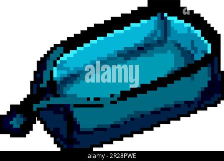 school pencil case game pixel art vector illustration Stock Vector ...