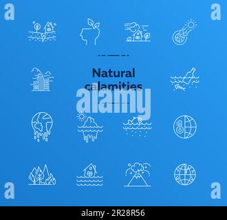 Natural calamities icons Stock Vector Image & Art - Alamy