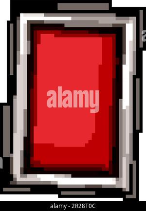 blank photo frame game pixel art vector illustration Stock Vector Image ...