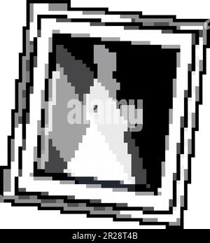 blank photo frame game pixel art vector illustration Stock Vector Image ...