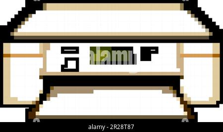laser photo printer game pixel art vector illustration Stock Vector ...
