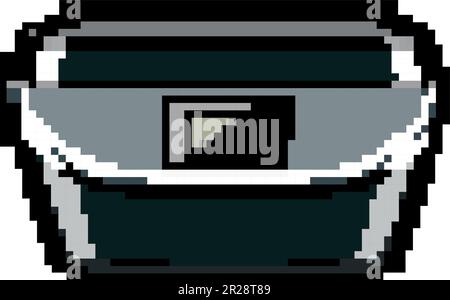 office photo printer game pixel art vector illustration Stock Vector ...