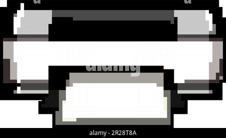 laser photo printer game pixel art vector illustration Stock Vector ...