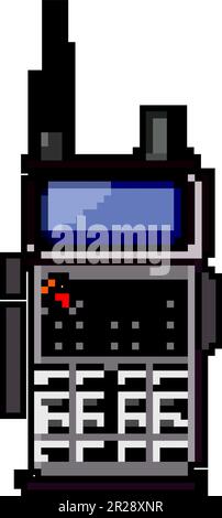 communication walkie talkie game pixel art vector illustration Stock ...