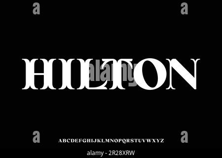 Classic fancy decorative display font vector illustration Stock Vector ...