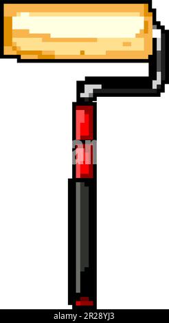 painter roller paint game pixel art vector illustration Stock Vector Image & Art - Alamy