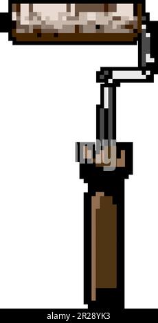 painter roller paint game pixel art vector illustration Stock Vector Image & Art - Alamy