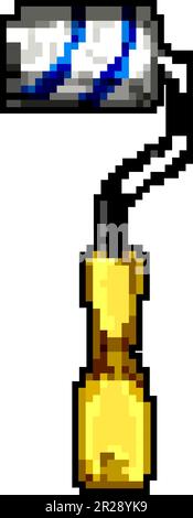 interior roller paint game pixel art vector illustration Stock Vector Image & Art - Alamy