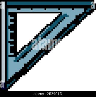 ruler tape measure game pixel art vector illustration Stock Vector ...