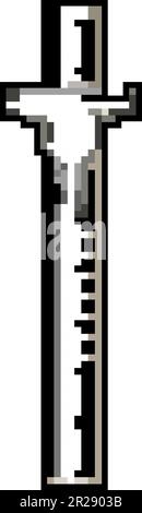 measurement tape measure game pixel art vector illustration Stock ...